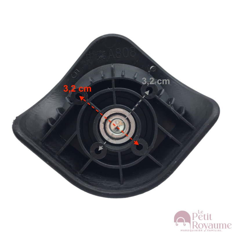 Single replacement wheels W111, A808 for 4-wheeled hardside luggages ...