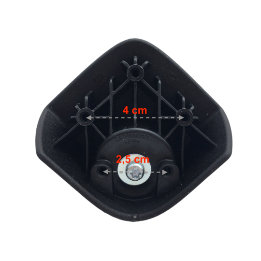 Single replacement wheels OU1099.251 for 4-wheeled hardside luggages ...