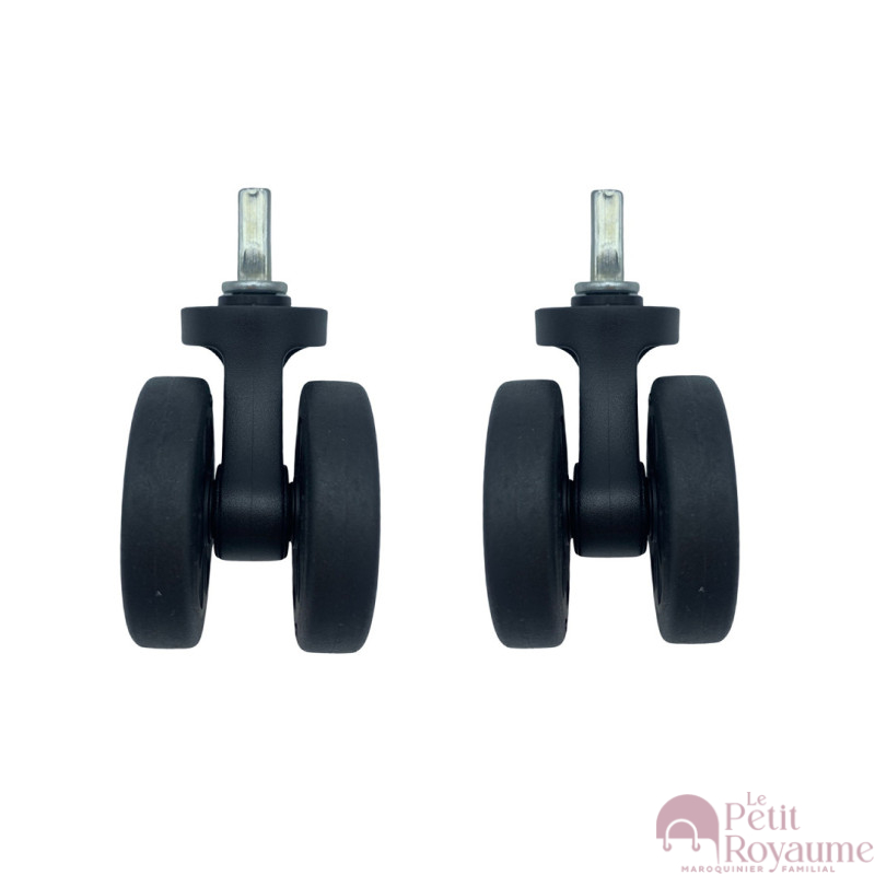 Double replacement wheels for 4-wheeled hardside luggages suitable for ...