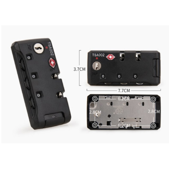 TSAS024/TSA12069 Lock to fix on softside or hardside luggages, suitable ...