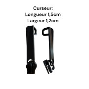 Set of 2 Zipper pulls TAC-D for hardshell or softshell suitcases ...