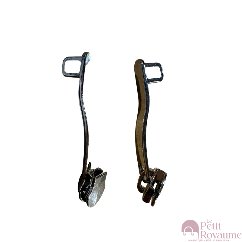 Set of 2 Zipper pulls 6cm TAC-AD argent for hardshell or softshell ...