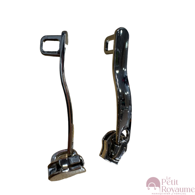 Set of 2 Zipper pulls 6cm TAC-AD argent for hardshell or softshell ...