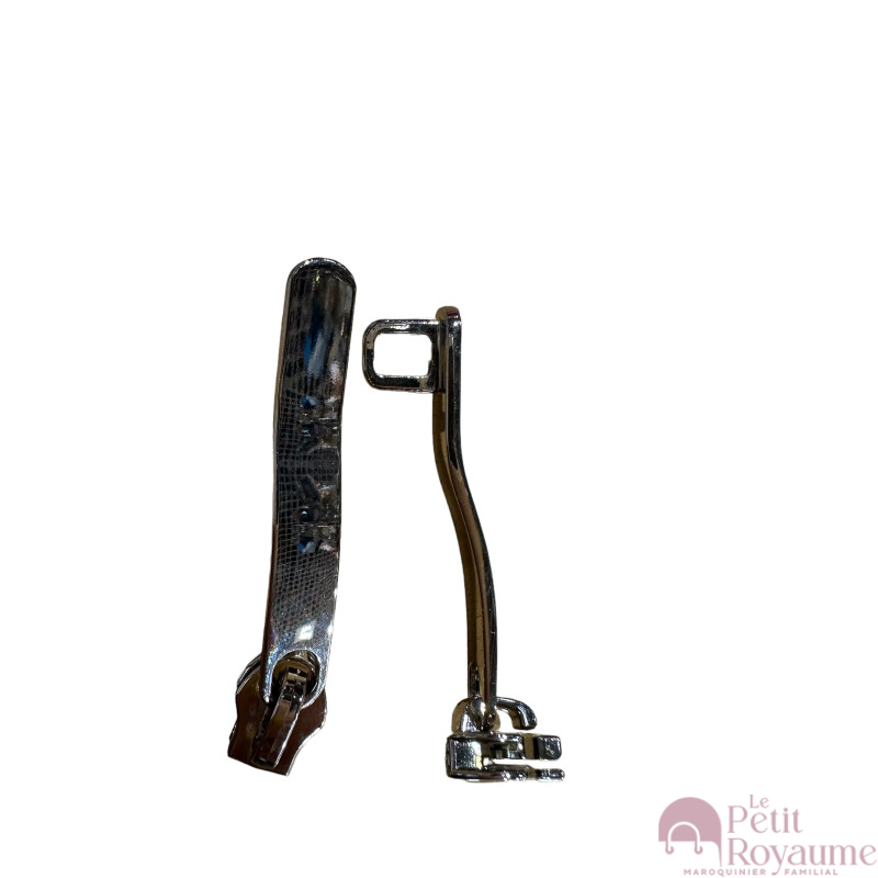 Set of 2 Zipper pulls 6cm TAC-AD argent for hardshell or softshell ...