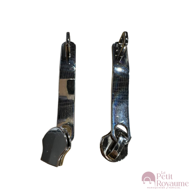 Set of 2 Zipper pulls 6cm TAC-AD argent for hardshell or softshell ...