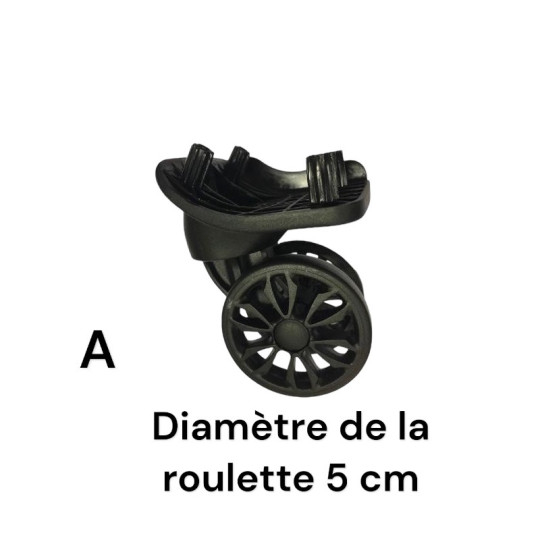 Double replacement wheels 5cm D367, JD-1297 for 4-wheeled softside ...